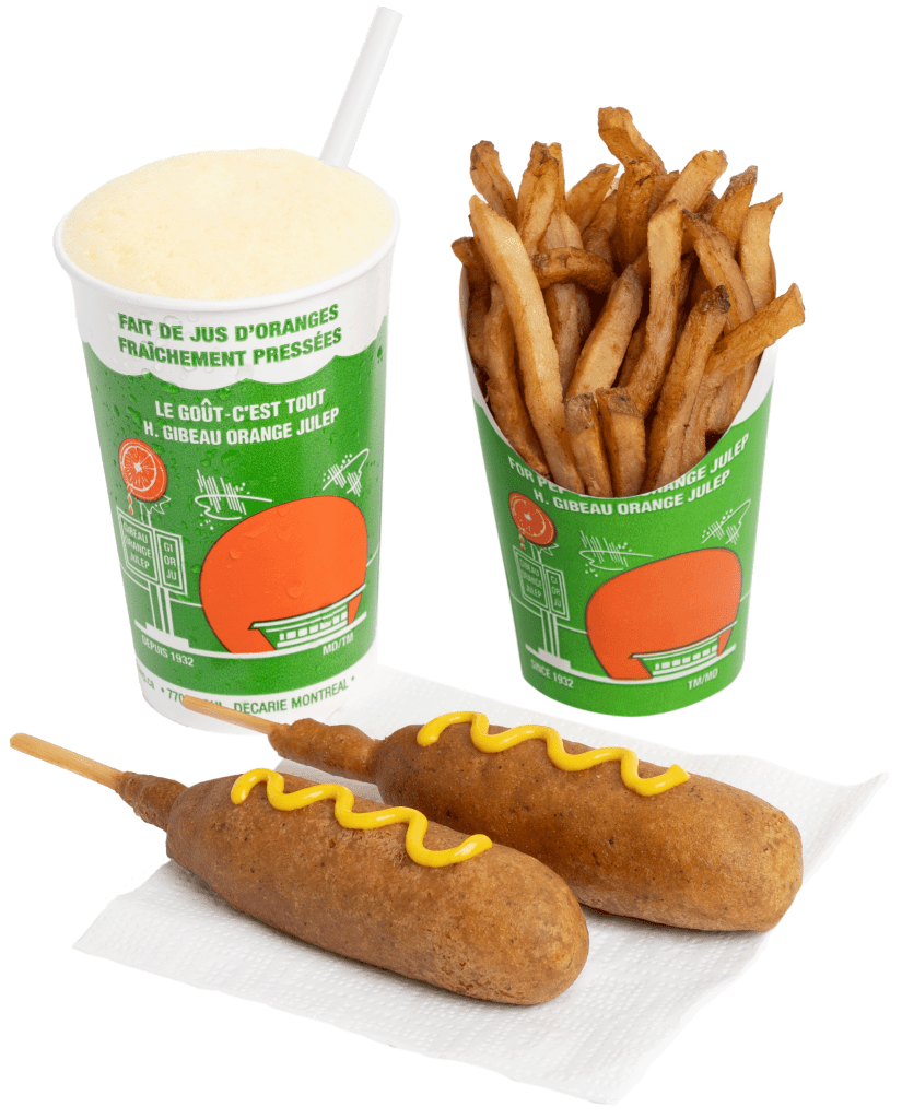 Menu ORANGE JULEP | Classiques de la restauration rapide